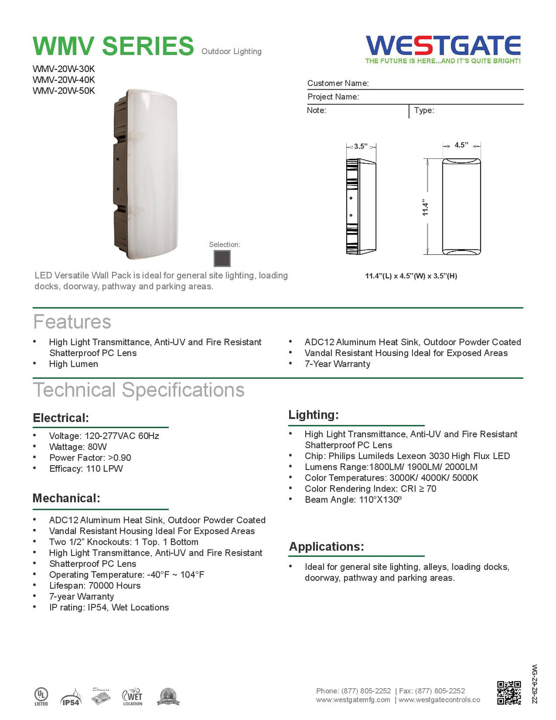 LED Vandal-Proof Wall Packs - WESTGATE – Eagle Rock LED